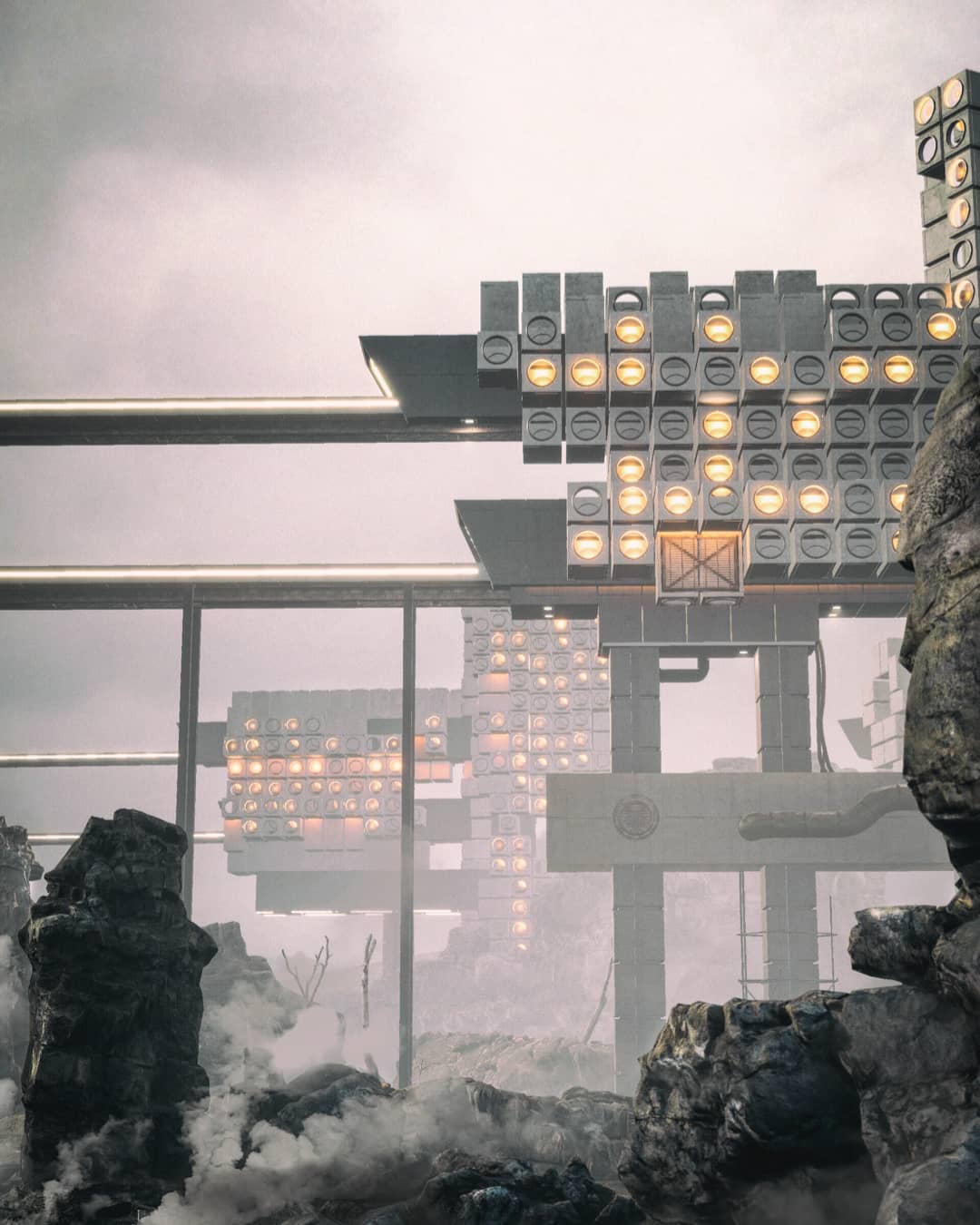 KitBash3D on Twitter: "@asim_salman getting creative with the Brutalist Kit, nice stacking ...