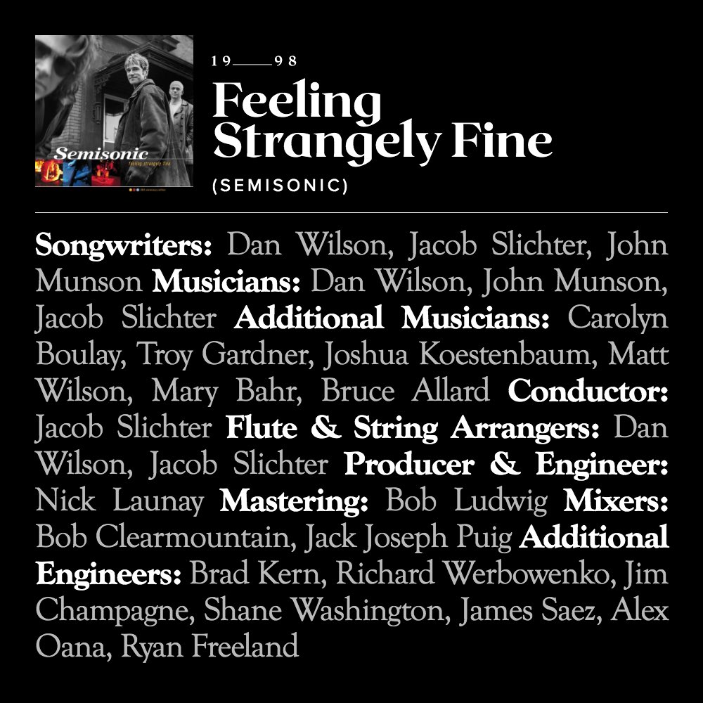 Semisonic Feeling Strangely Fine