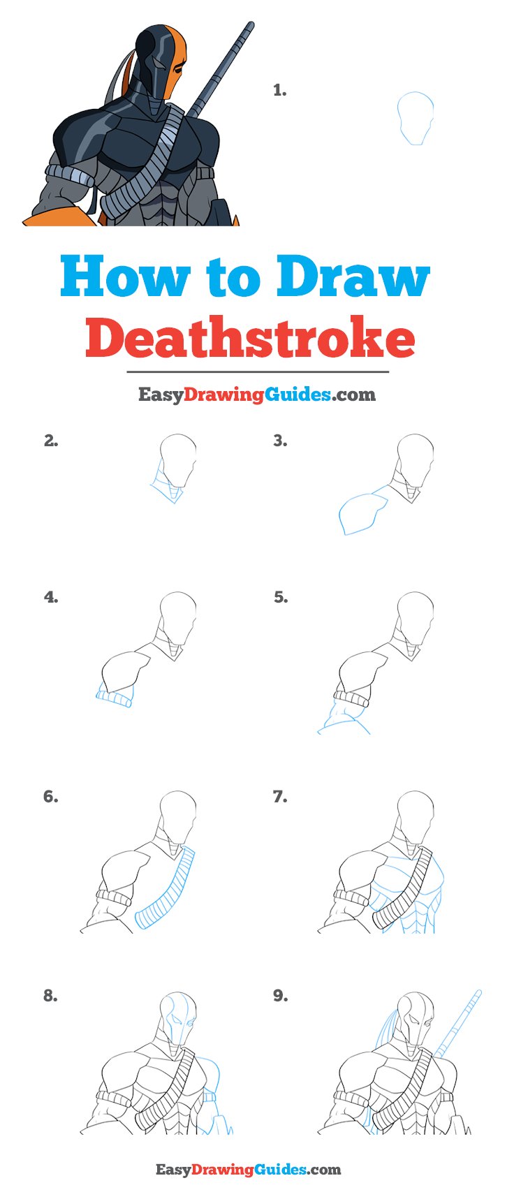 Easy Deathstroke Drawing