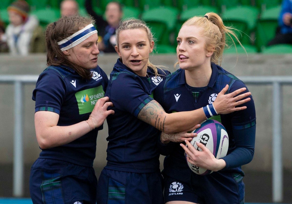 ? Megan Gaffney scores an early try down the wing for Scotland! (5-10 ...