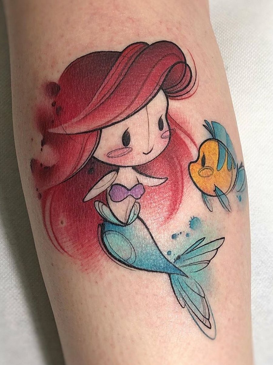 Little Mermaid Tattoo Art
