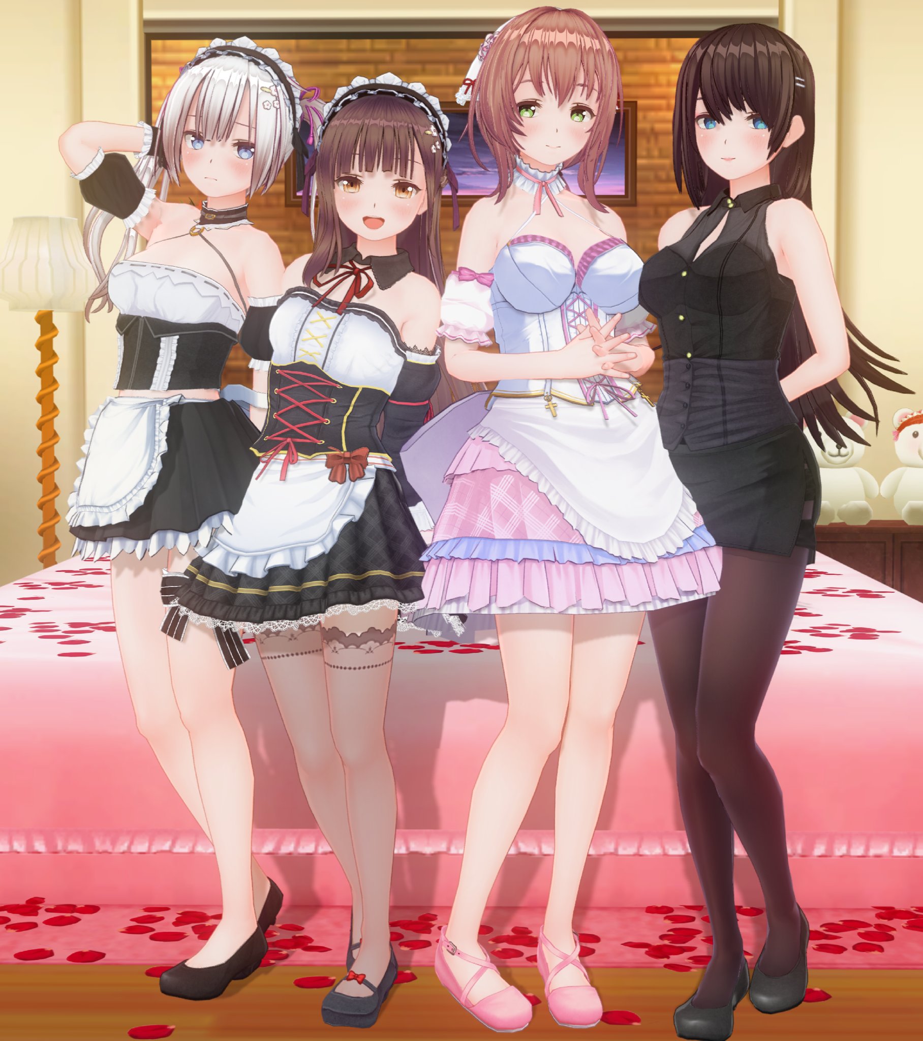 まいろす on Twitter: "紹介します 左から 雪奈、帆波、心晴、鈴音です #COM3D2 #CM3D2 https://t.co/pDk2hVR4A4" / Twitter