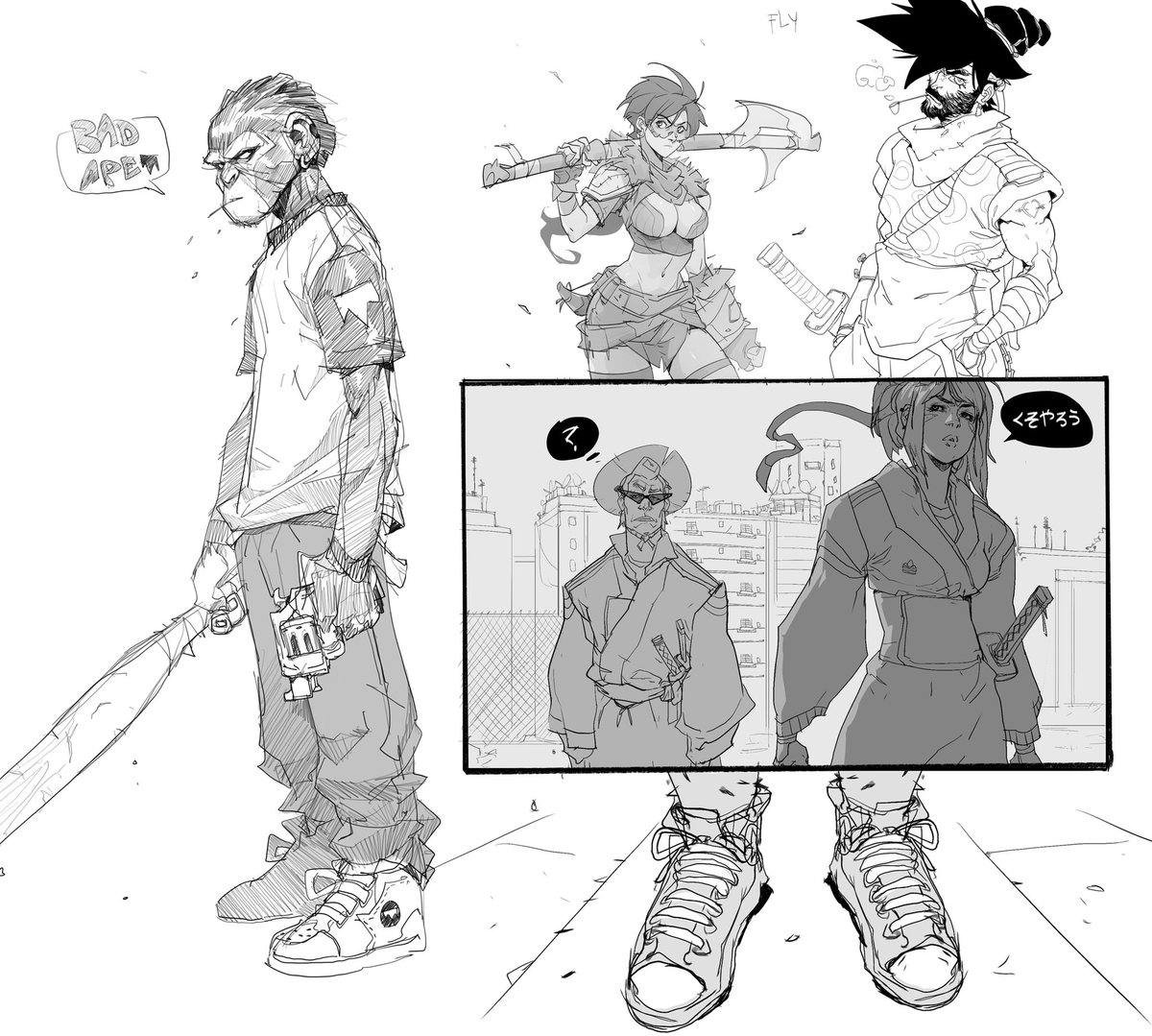 「Sketchbook page update, adding that new OC update, more to c ...