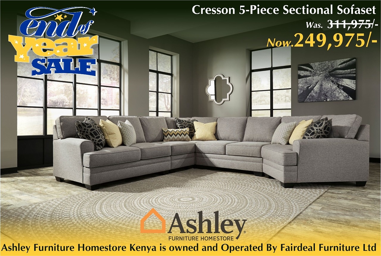 Ashley cresson sectional store