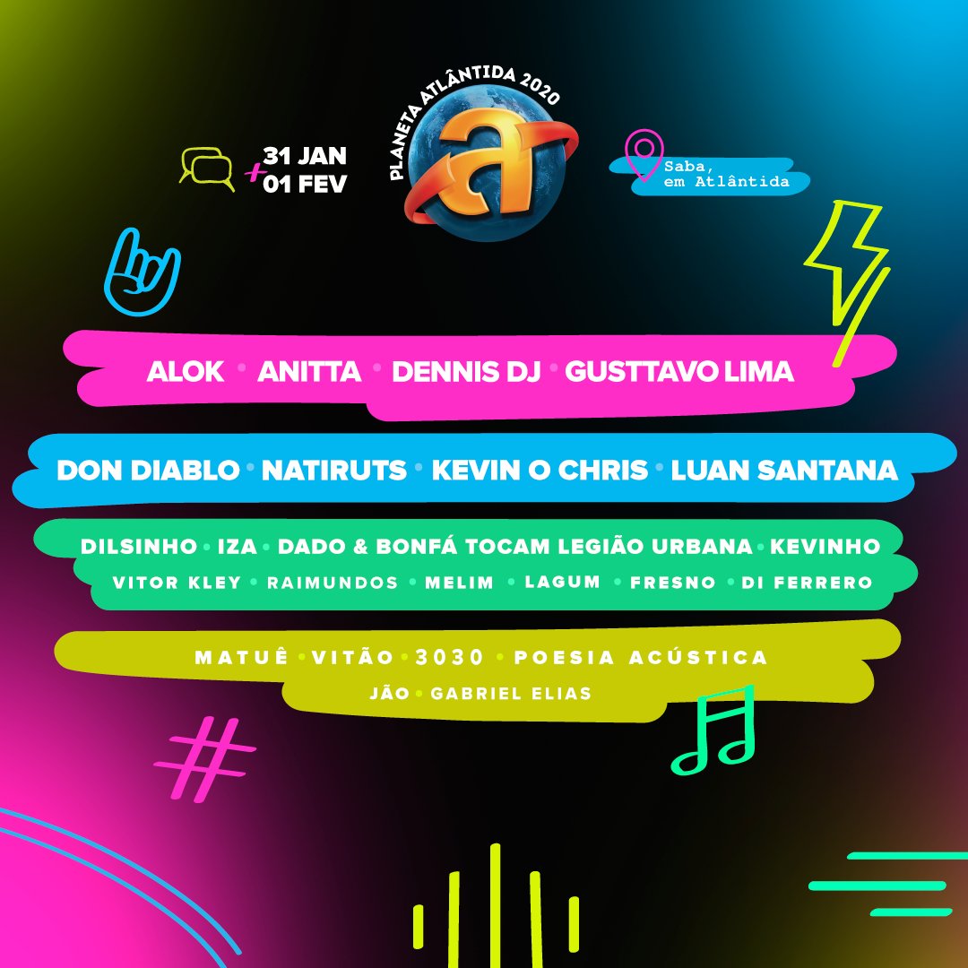 Planeta Atlântida 2020 terá Anitta, Jão e IZA em seu line-up – PREMIERE ...