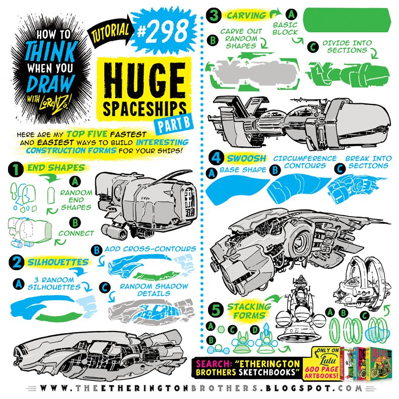 Spaceship Drawing Tutorial