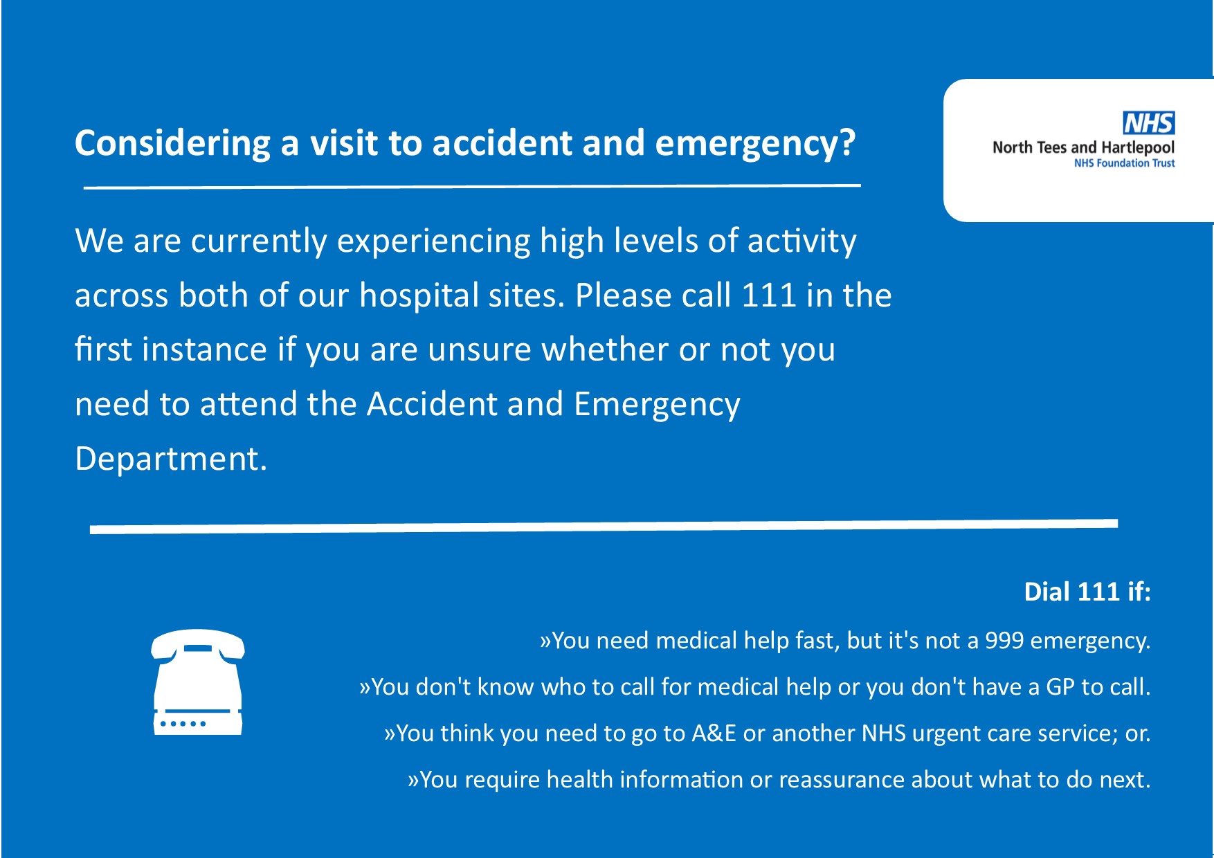 North Tees And Hartlepool Nhs Foundation Trust On Twitter Our Aande