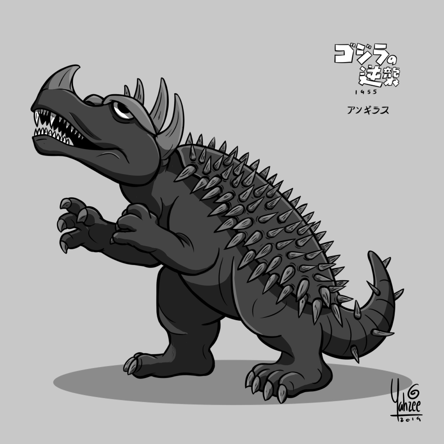 Godzilla And Anguirus Drawings