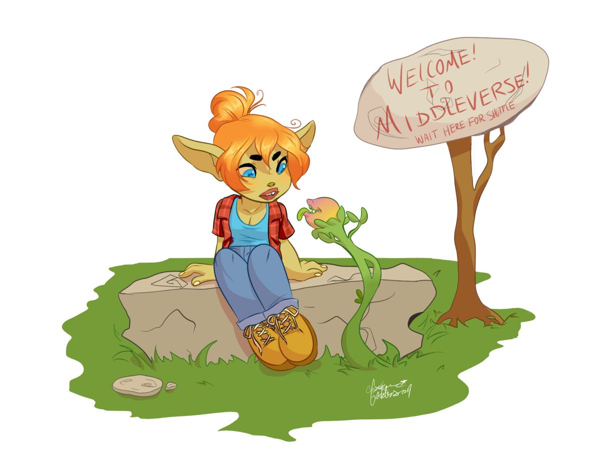 「I made a Middleverse Fairy character! She works for the Mayo」🐝Roxanne🐝の漫画