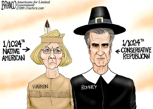 Elizabeth Warren Native American Cartoon