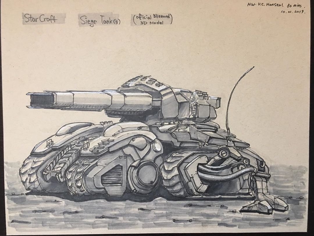 Starcraft 2 Siege Tank
