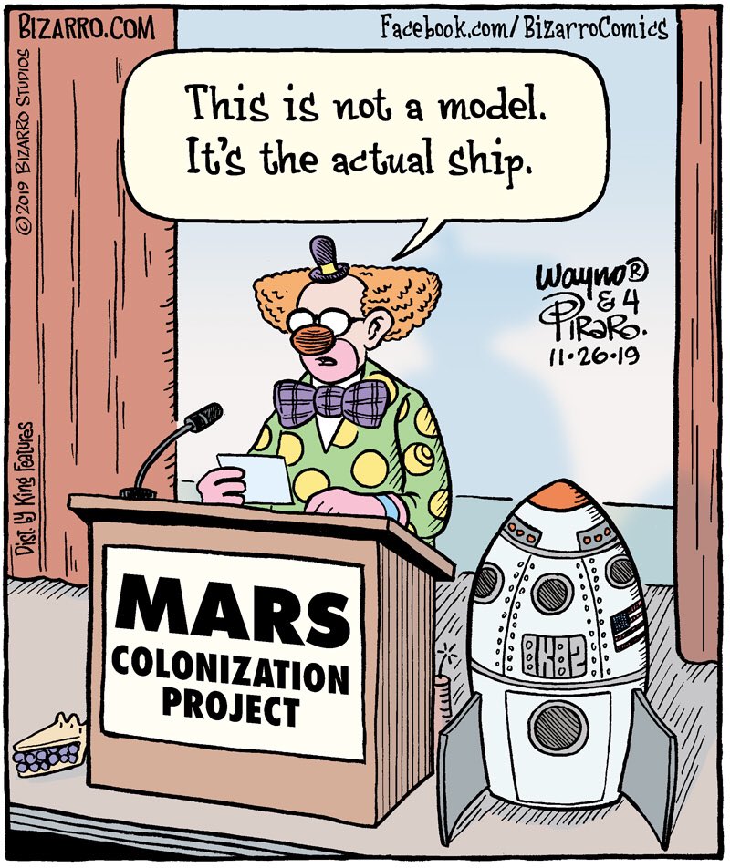 Mars Colony Project Cartoons