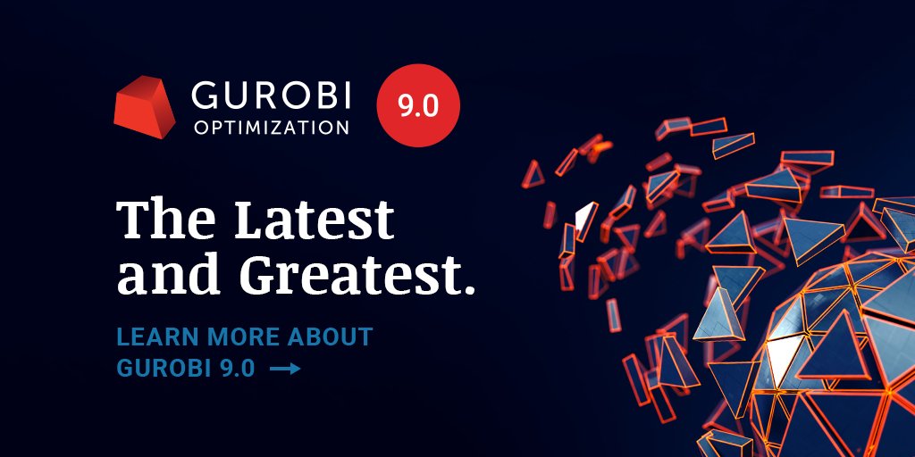 Gurobi Optimization on Twitter: "Announcing Gurobi v9.0: Now with non-convex quadratic ...