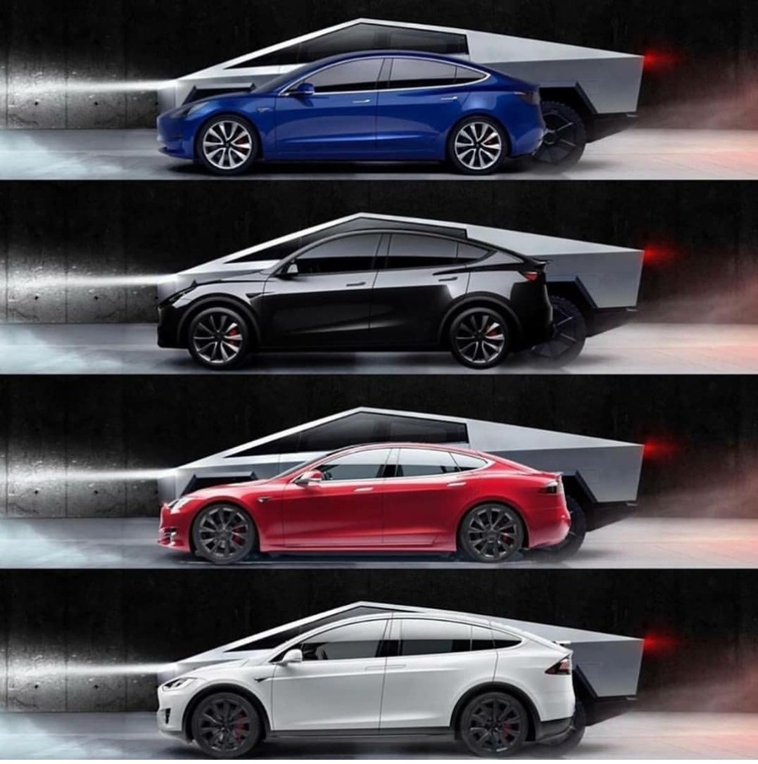 nextmove on X Der Tesla Cybertruck im GroBenvergleich zum Model3 ModelY ModelS ModelX Per Stand heute werden wir nur einen CYBRTRK einflotten. Hat jemand von euch reserviert https t nwgg22RHeP X