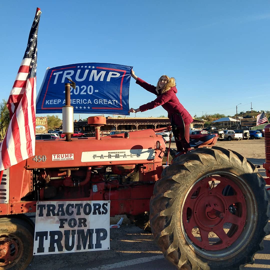 The Trump Tractor just showed up outside the DNC Debate | Political Talk