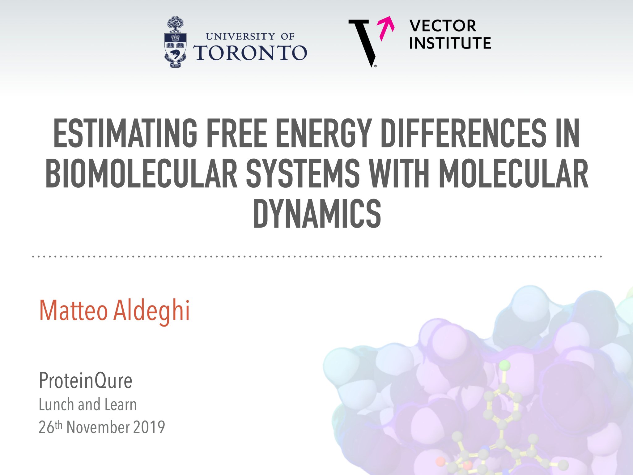 ProteinQure on Twitter: "Much thanks to @matteo_aldeghi for a visit PQ HQ yesterday to share his ...