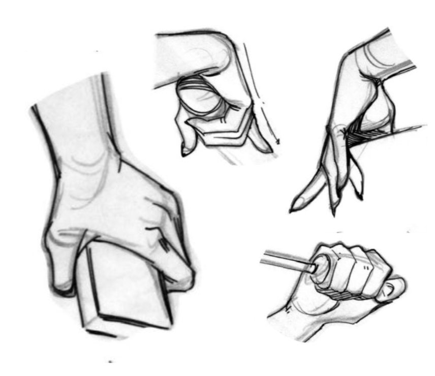 Hand Reaching Out To Grab Drawing