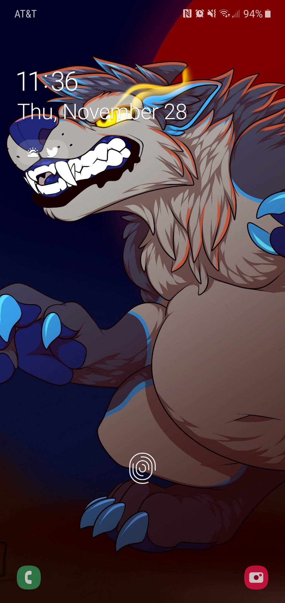 Furry Wolf Wallpaper