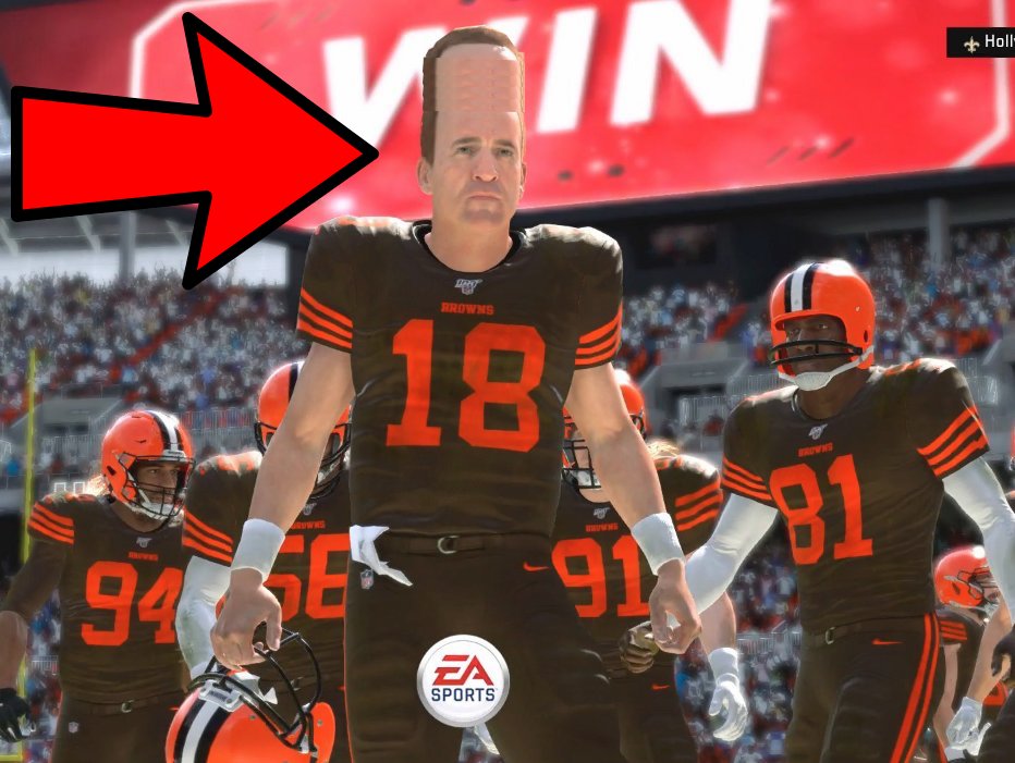 Peyton Manning Giant Forehead