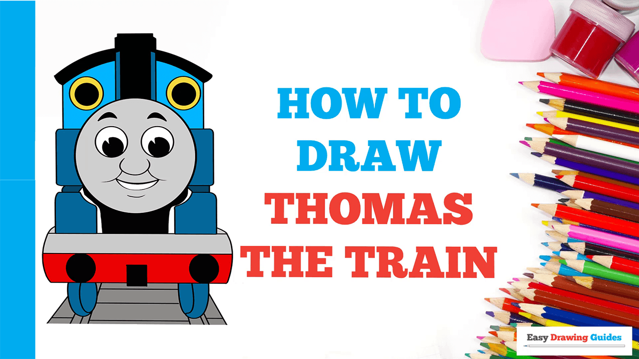 Thomas Train Drawing For Kids