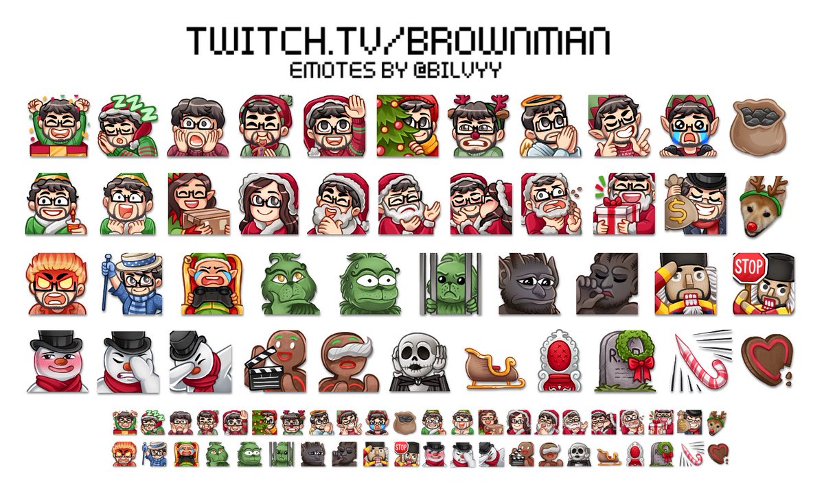 Digital Cats Cute Kawaii Funny Twitch Christmas Channel Points Festive ...