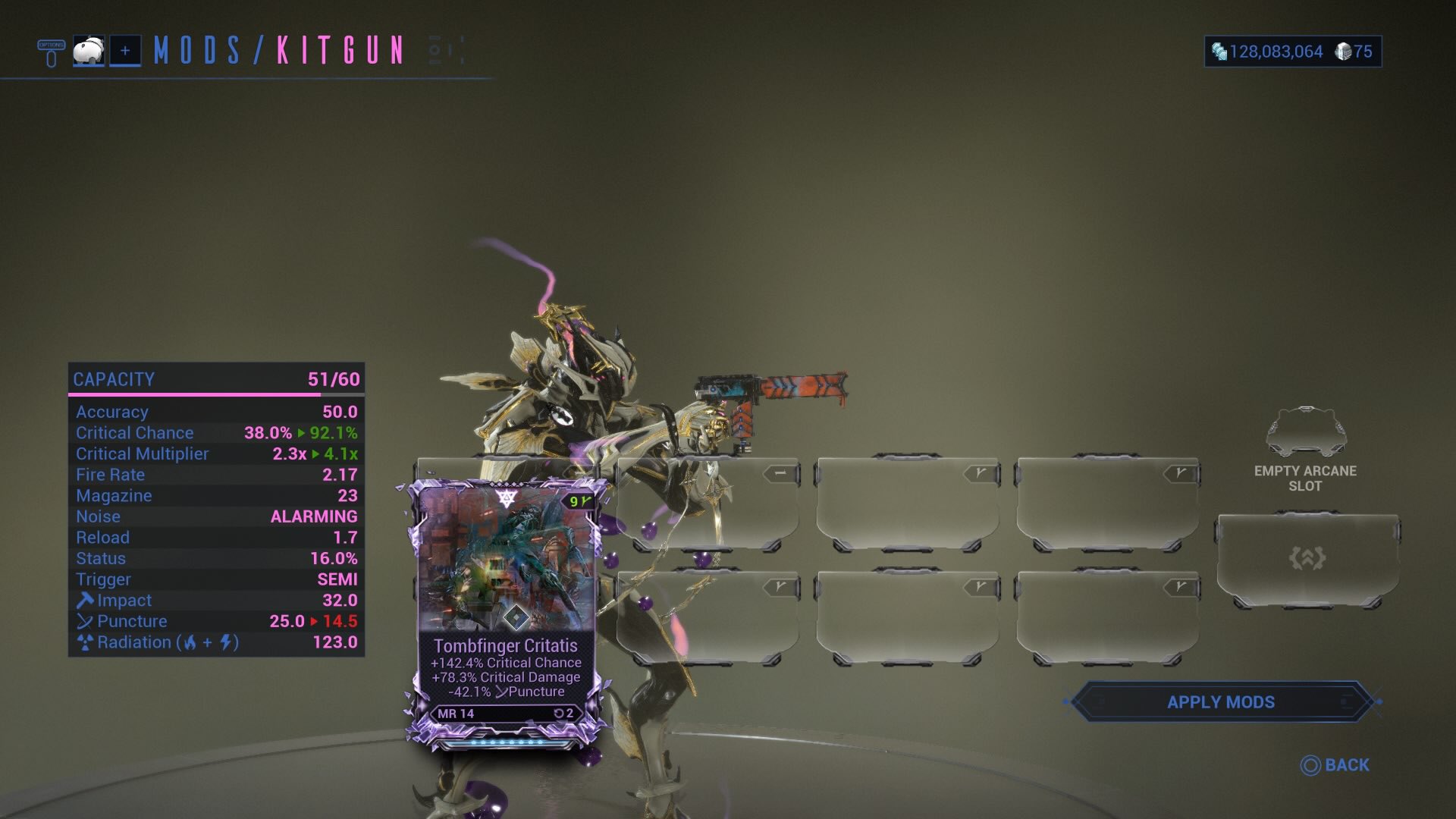 Tombfinger Riven UI Bug - UI - Warframe Forums