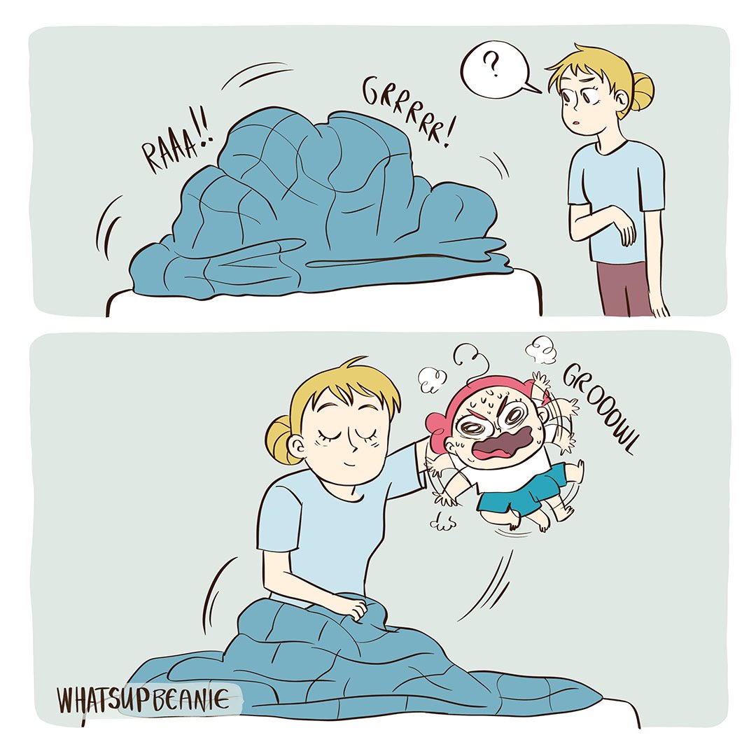 1/2) That feeling when your Mama stops to talk to someone 」Beanie 🐶の漫画