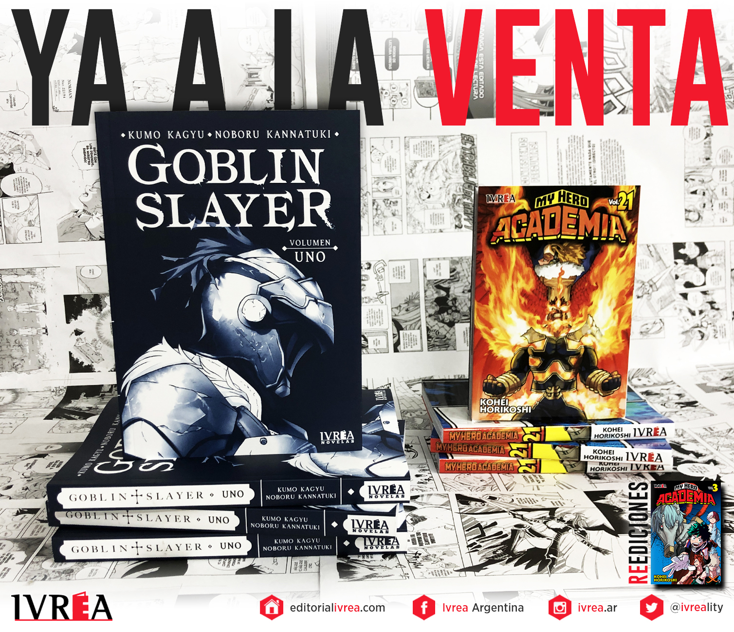 Ivrea Argentina on Twitter: "¡Les Recordamos Que Ya Se Encuentran A La Venta GOBLIN SLAYER ...