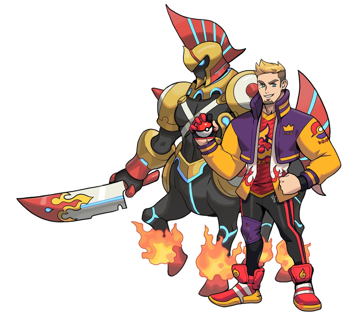 「You are challenged by Gym Leader Ryan! (」|+Absolum+のイラスト