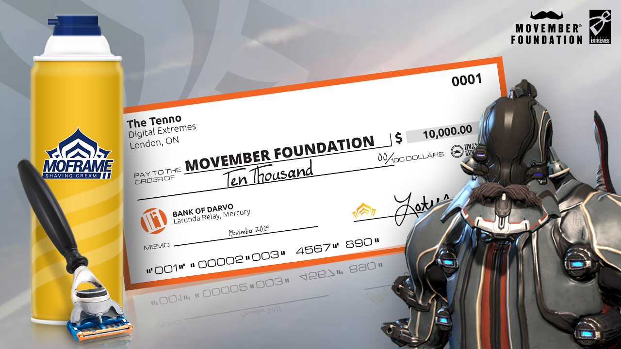 WARFRAME on Twitter: "Thank you for donning your finest ‘stache in support of Movember! We’re ...