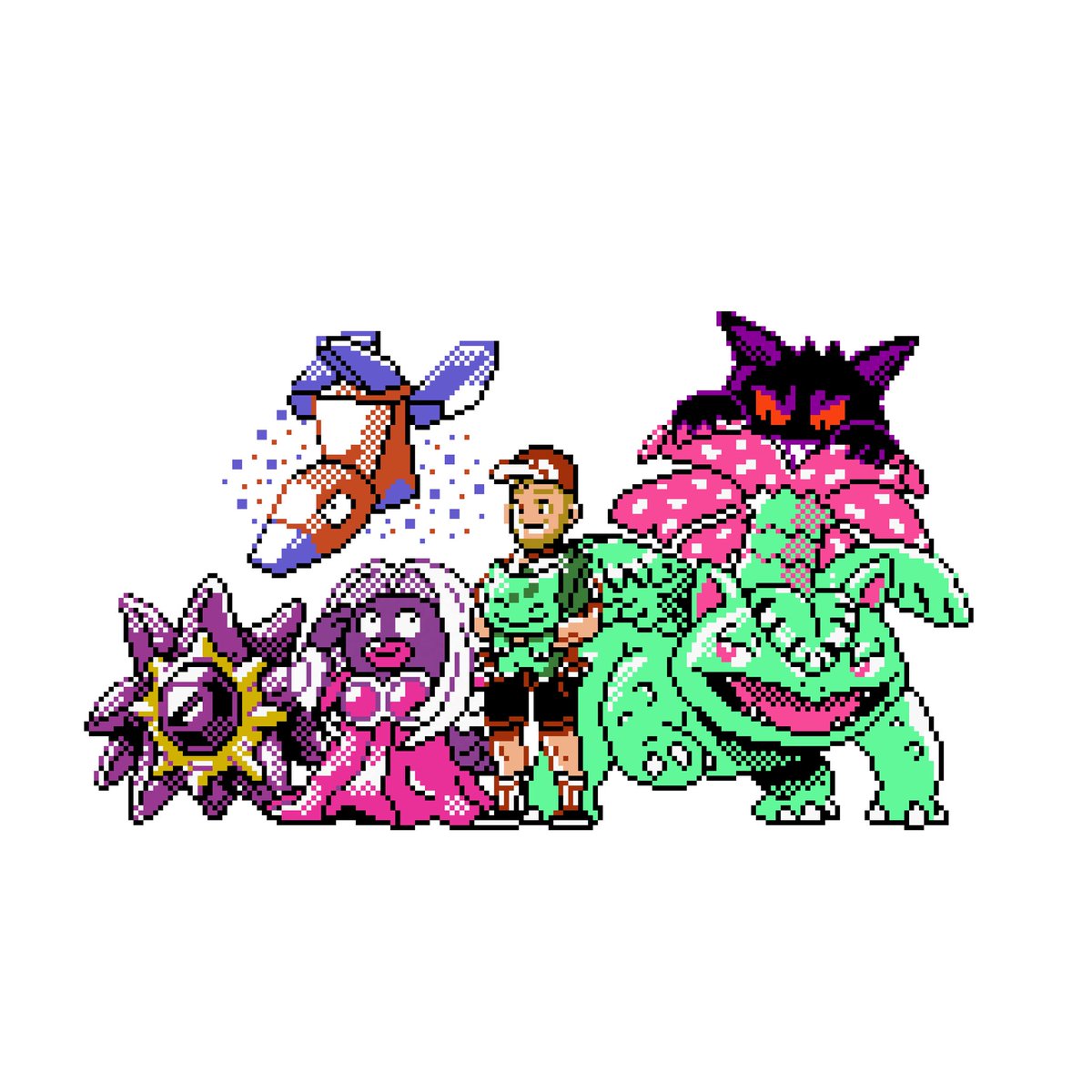 「Drew myself with my dream teams in Kanto」|Sindorman: commissions are ...