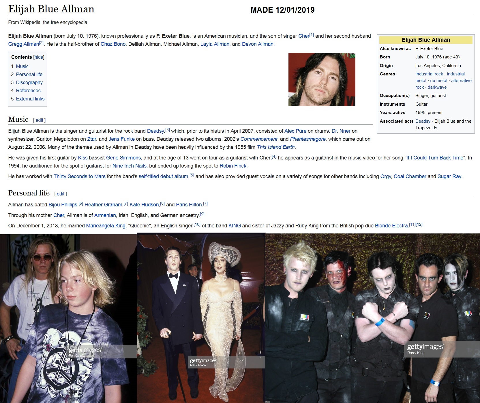 Elijah Blue Allman And Gregg Allman