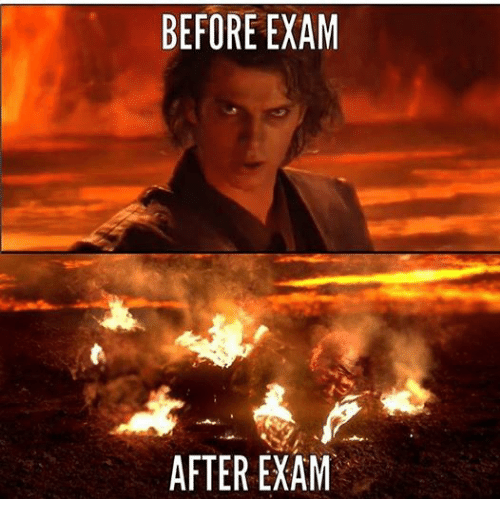 Before And After Exam Meme