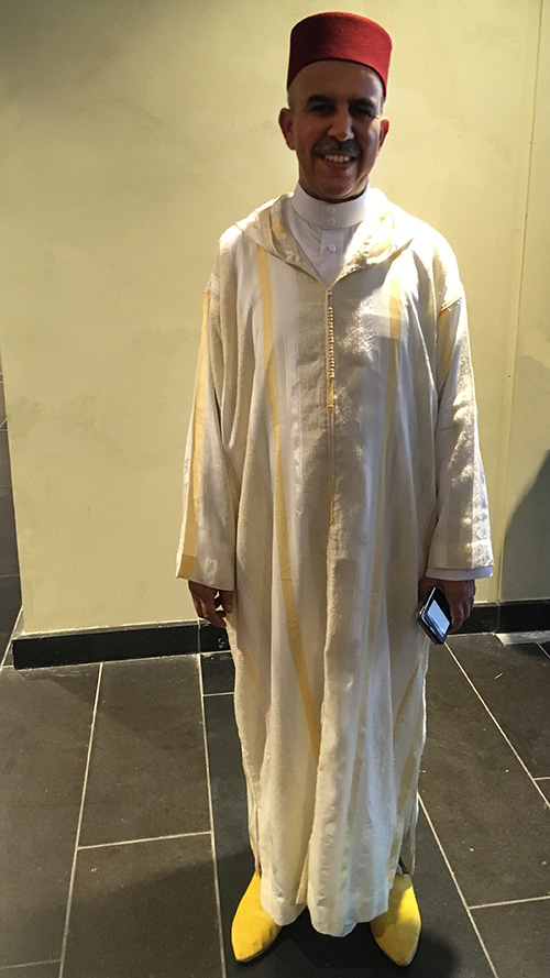 Traditional Moroccan Man Traditional Moroccan Men Talking Whilst