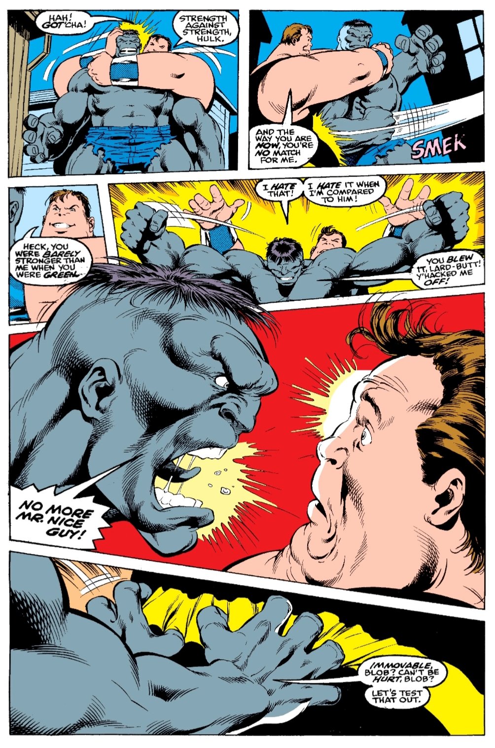 Grey Hulk Vs Red Hulk