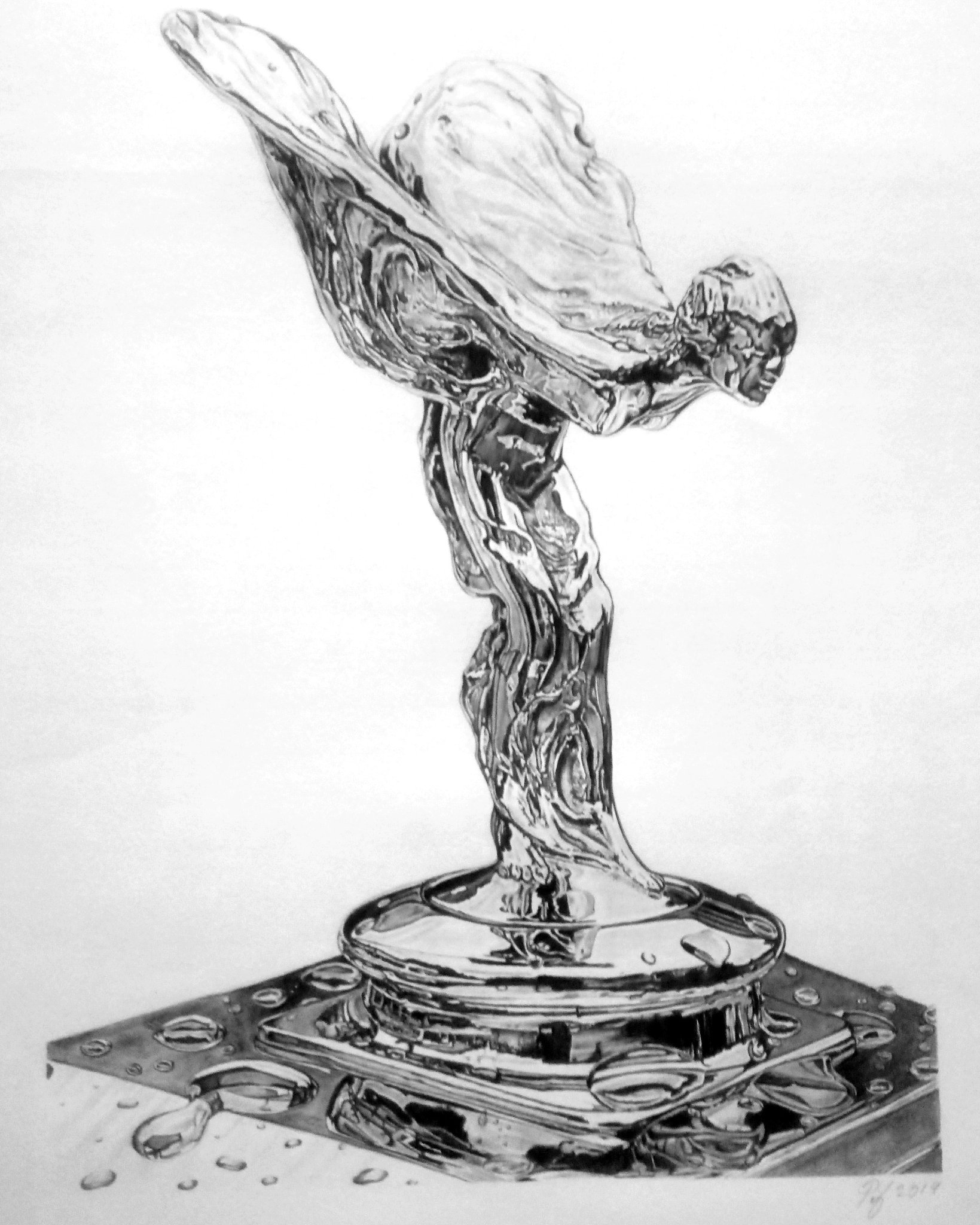 Spirit Of Ecstasy Drawing