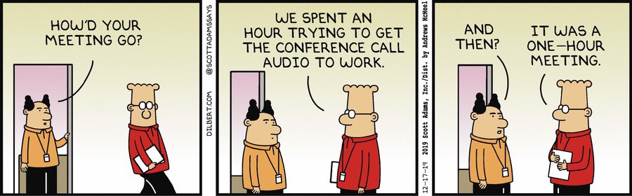 Conference Call Dilbert Cartoon