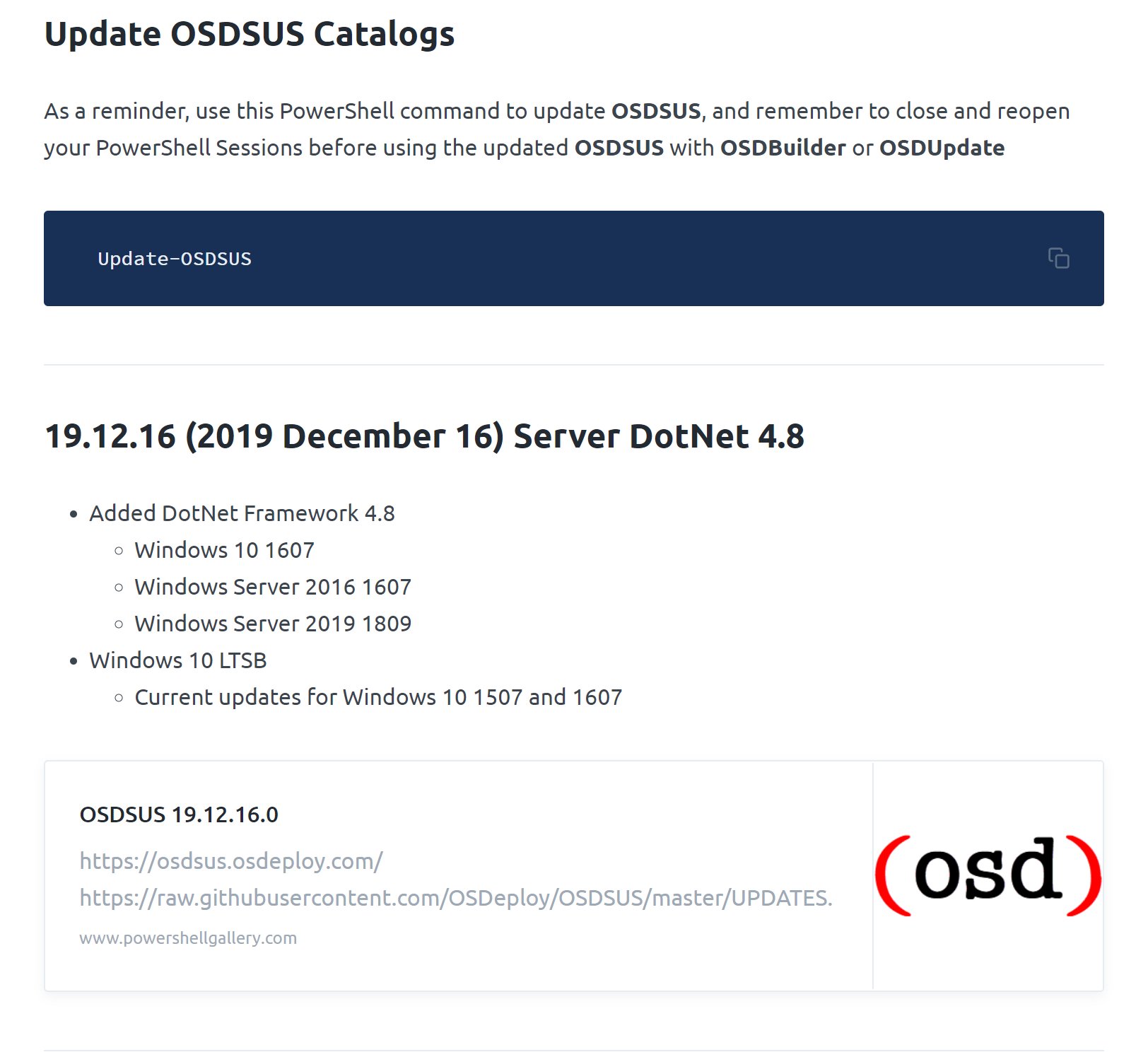 David Segura | MVP on Twitter: "#OSDSUS 19.12.16 https://t.co/EG6dL2Z5KX DotNet Framework 4.8 ...