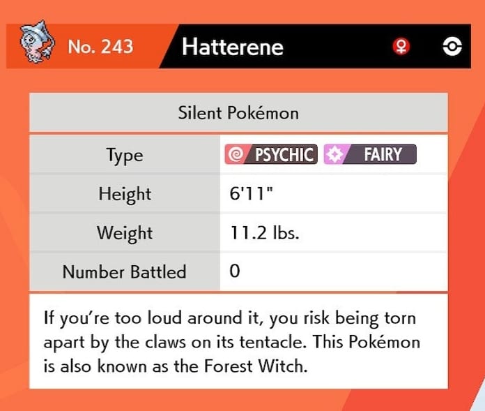 Based off the Dex Entry of Hatterene, Id like you to Make me a Quite ...
