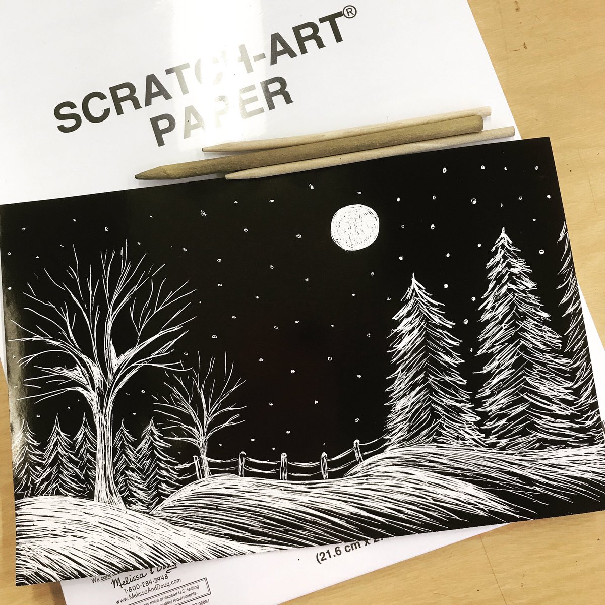 Scratch Art Landscape