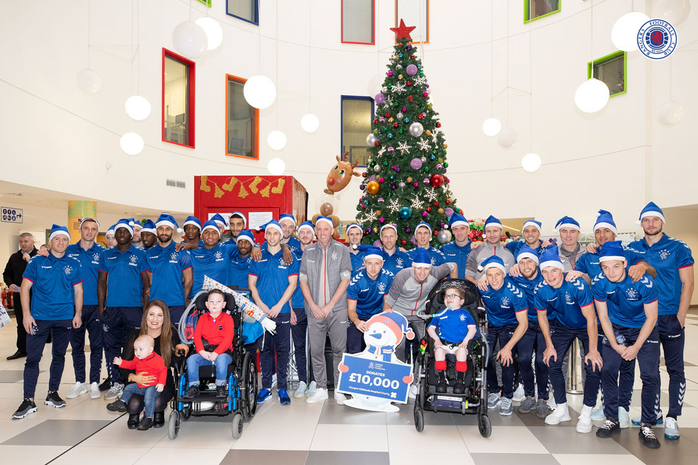 ? CHARITY: The RangersFC First Team Squad paid a festive visit to the ...