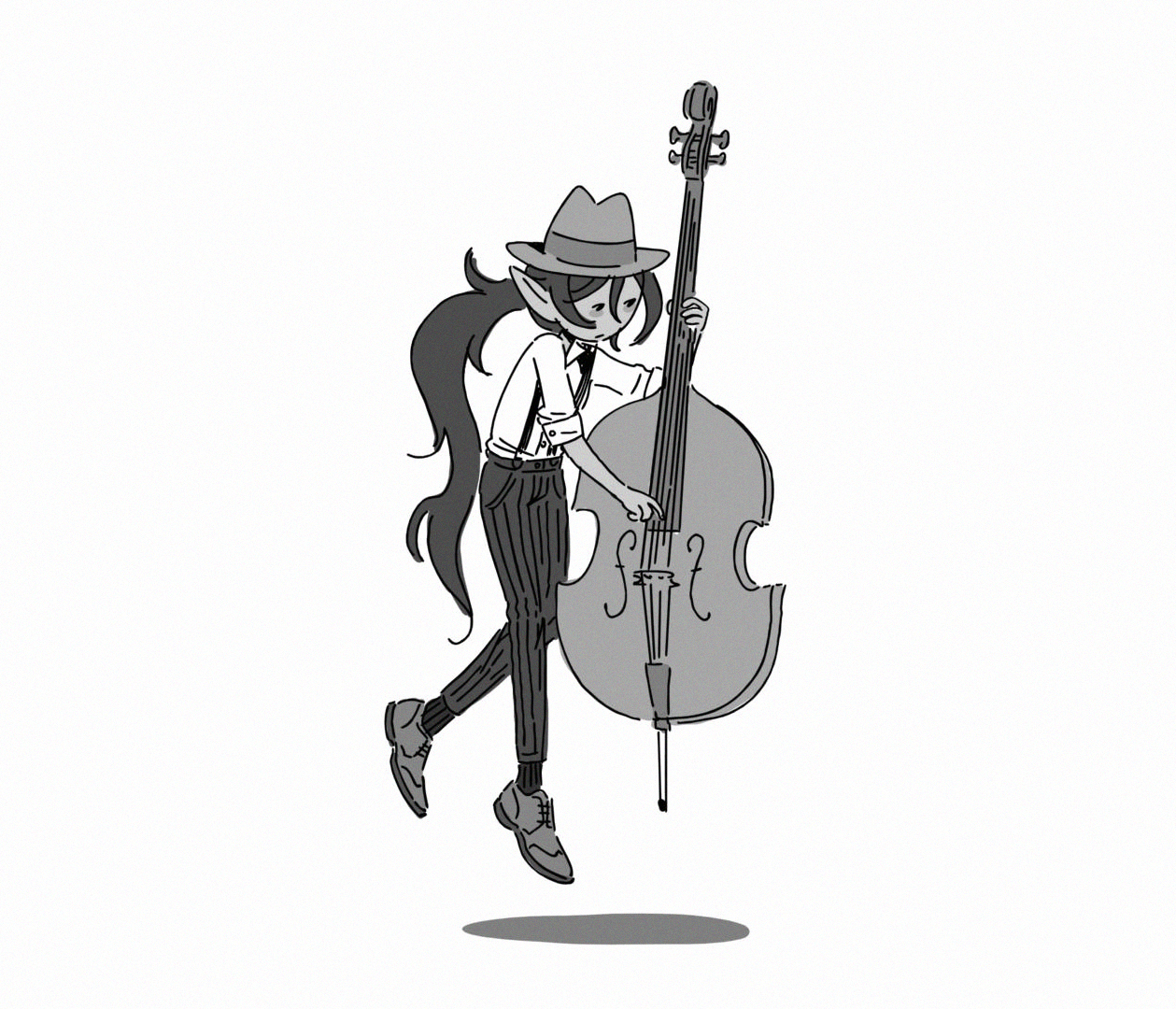 Marceline Playing Bass
