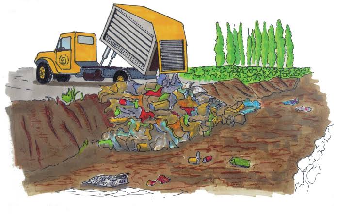Land Pollution Cartoon