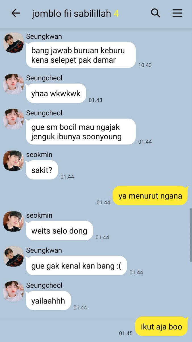 flo. | soonhoon au 📌 on Twitter: "—jomblo squad kalo mau ngomongin satu hal aja ribet banget…