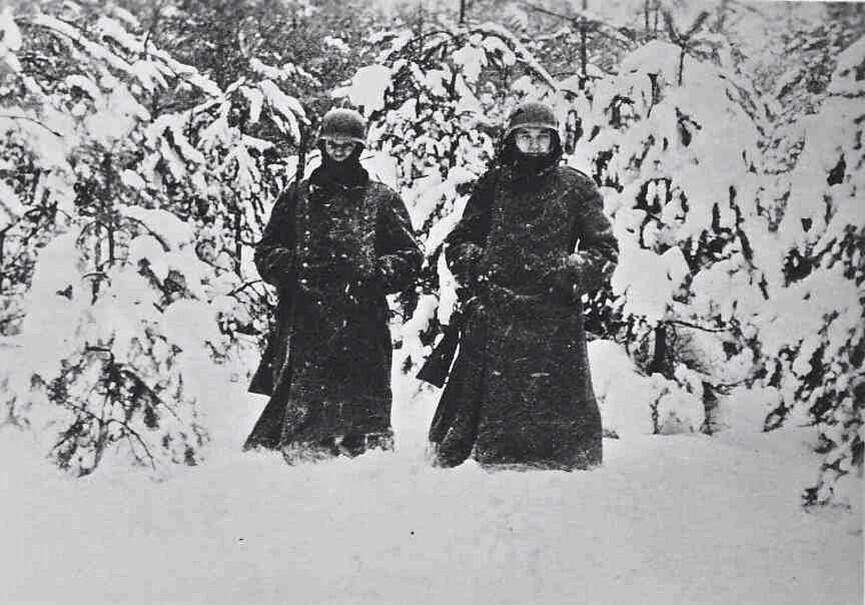 Around Moscow, German infantry advance has literally frozen to a halt ...