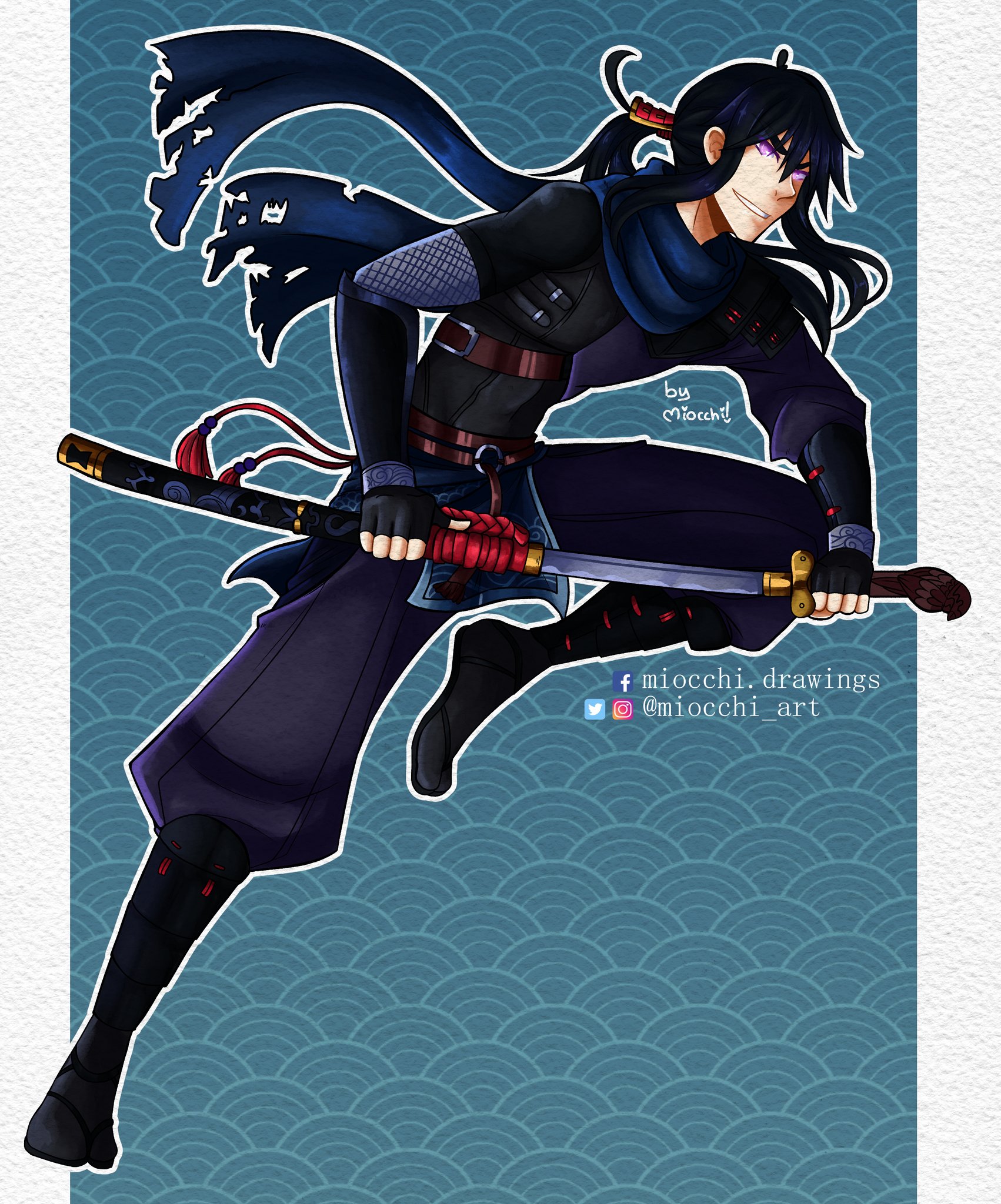 Ninja Digital Art Ninja Warrior Art" Poster For Sale By Blindninja