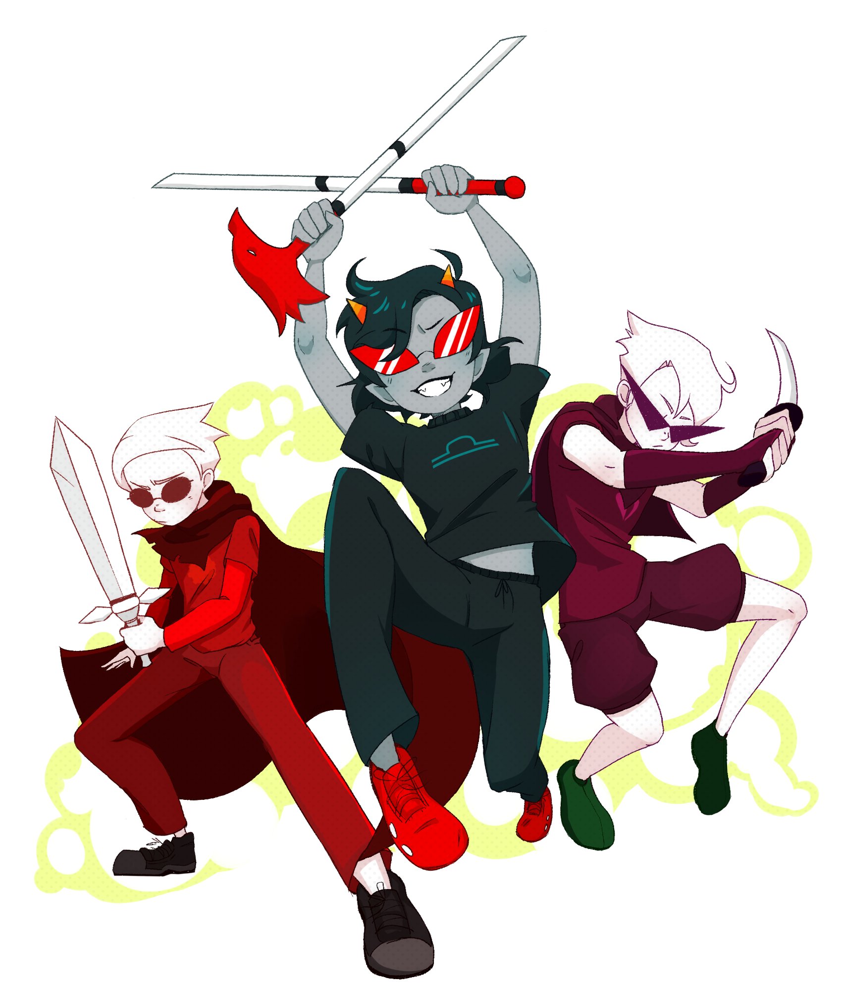 Homestuck Dave And Terezi Y'4ll Thought 1 W4s Jok1ng W1th Th3 C4pt1on