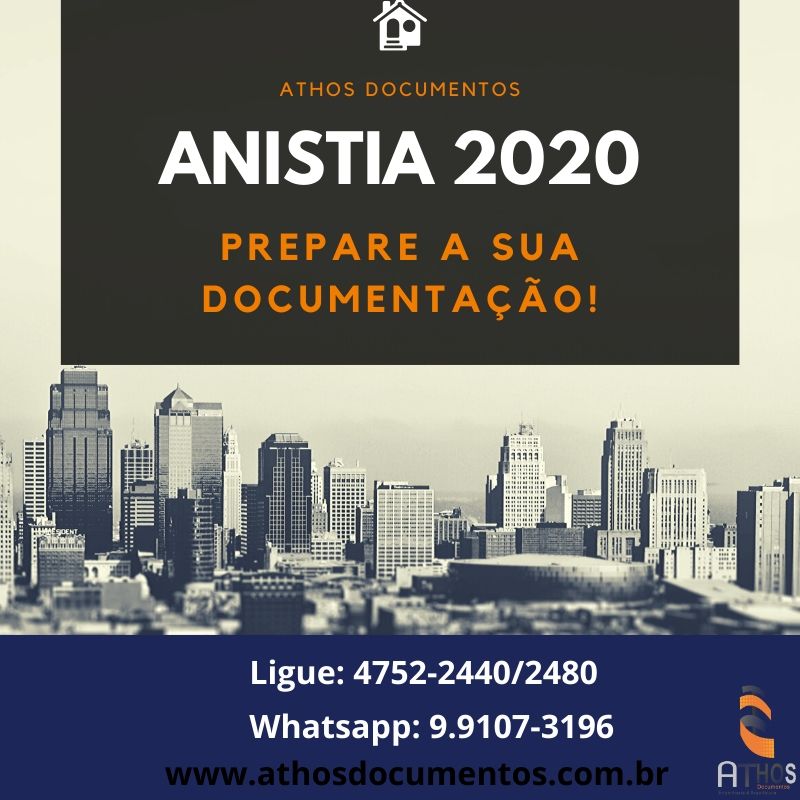 ATHOS Documentos on Twitter: "Para ser beneficiado com a ANISTIA 2020, é necessário que você já ...