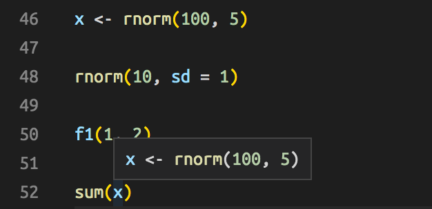 Kun Ren on Twitter: "Enhancing development experience of #rstats in #vscode: Adding scope ...