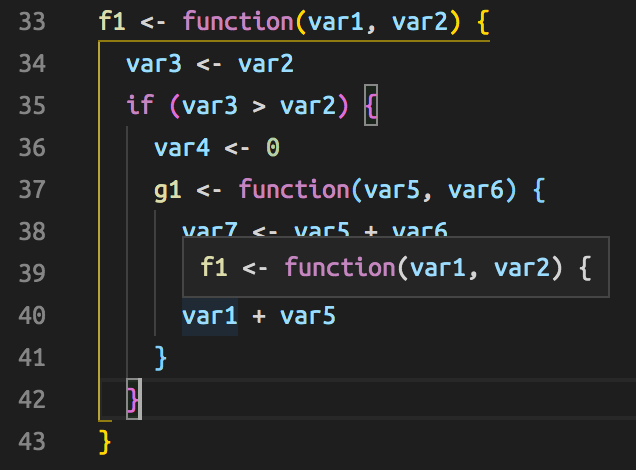 Kun Ren on Twitter: "Enhancing development experience of #rstats in #vscode: Adding scope ...